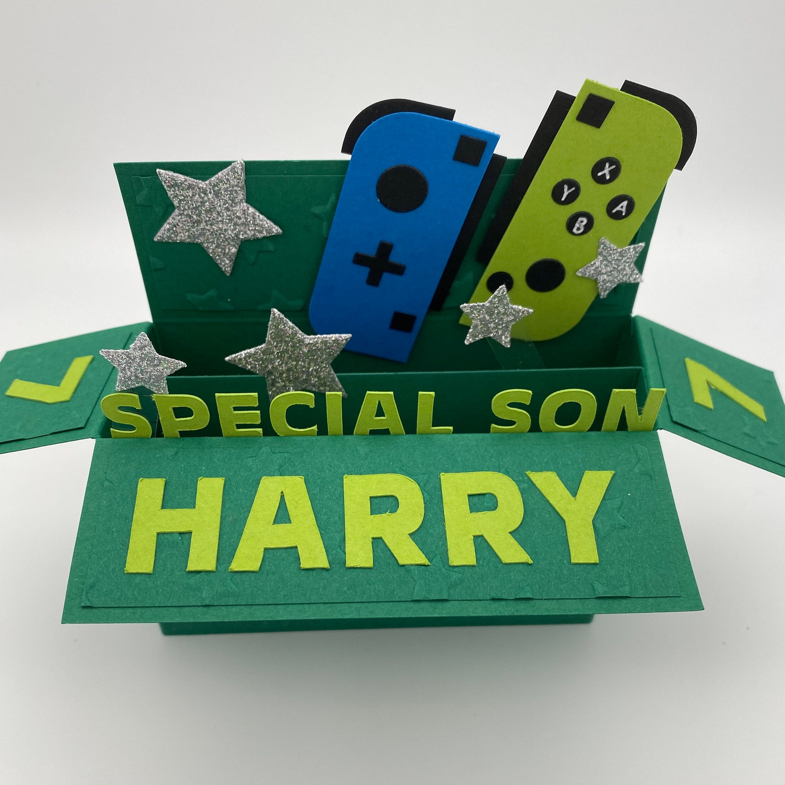 Gamer, Gaming, Console, Pop up Birthday Card, Joystick, 3d Card - Etsy