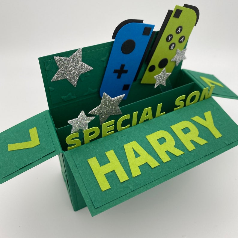 Gamer Gaming Console Pop up Birthday Card Joystick 3d | Etsy UK