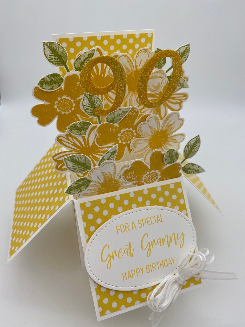 3d Box Card Pop up Card in a Box Floral Birthday Card | Etsy