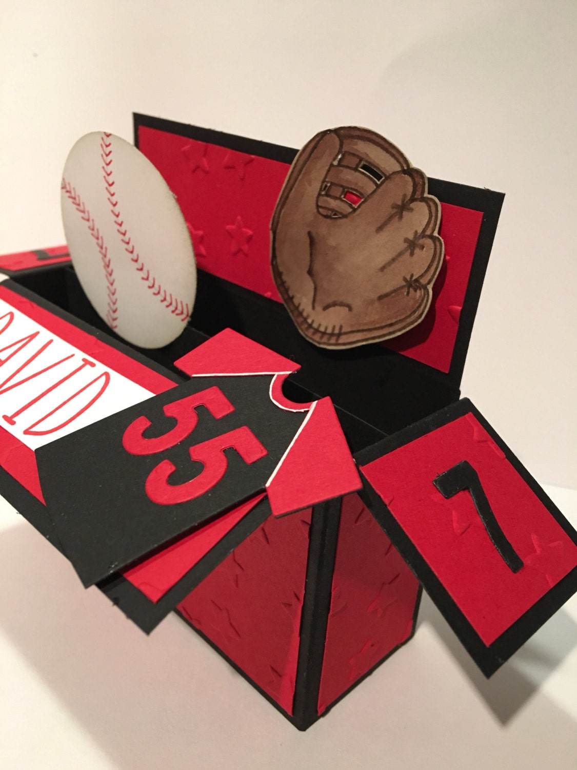 Baseball Catcher Card Ball Game Baseball Pop up Card: 3d - Etsy