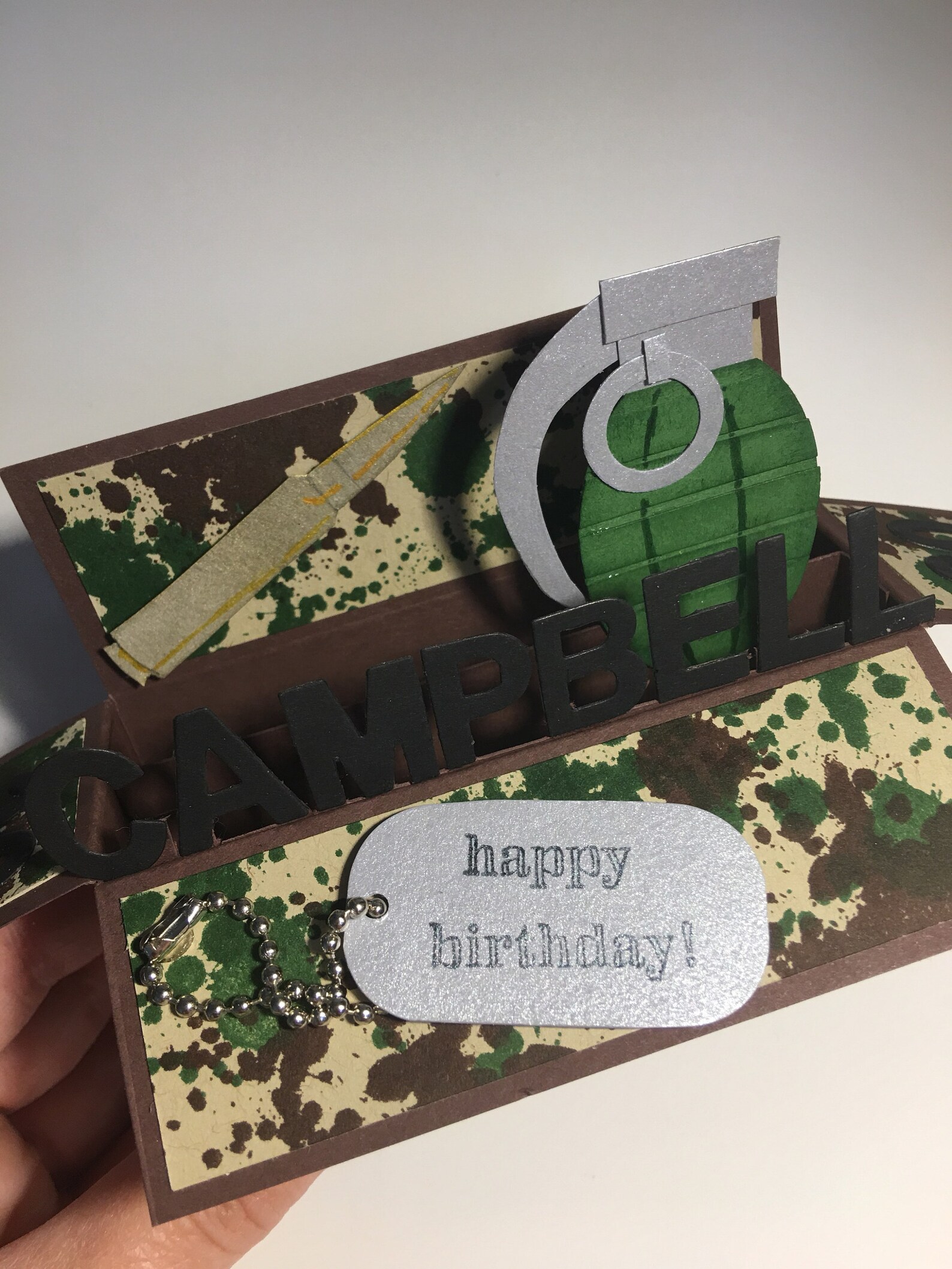 Army Loving Birthday Military Grenade Bullet Tags - Etsy