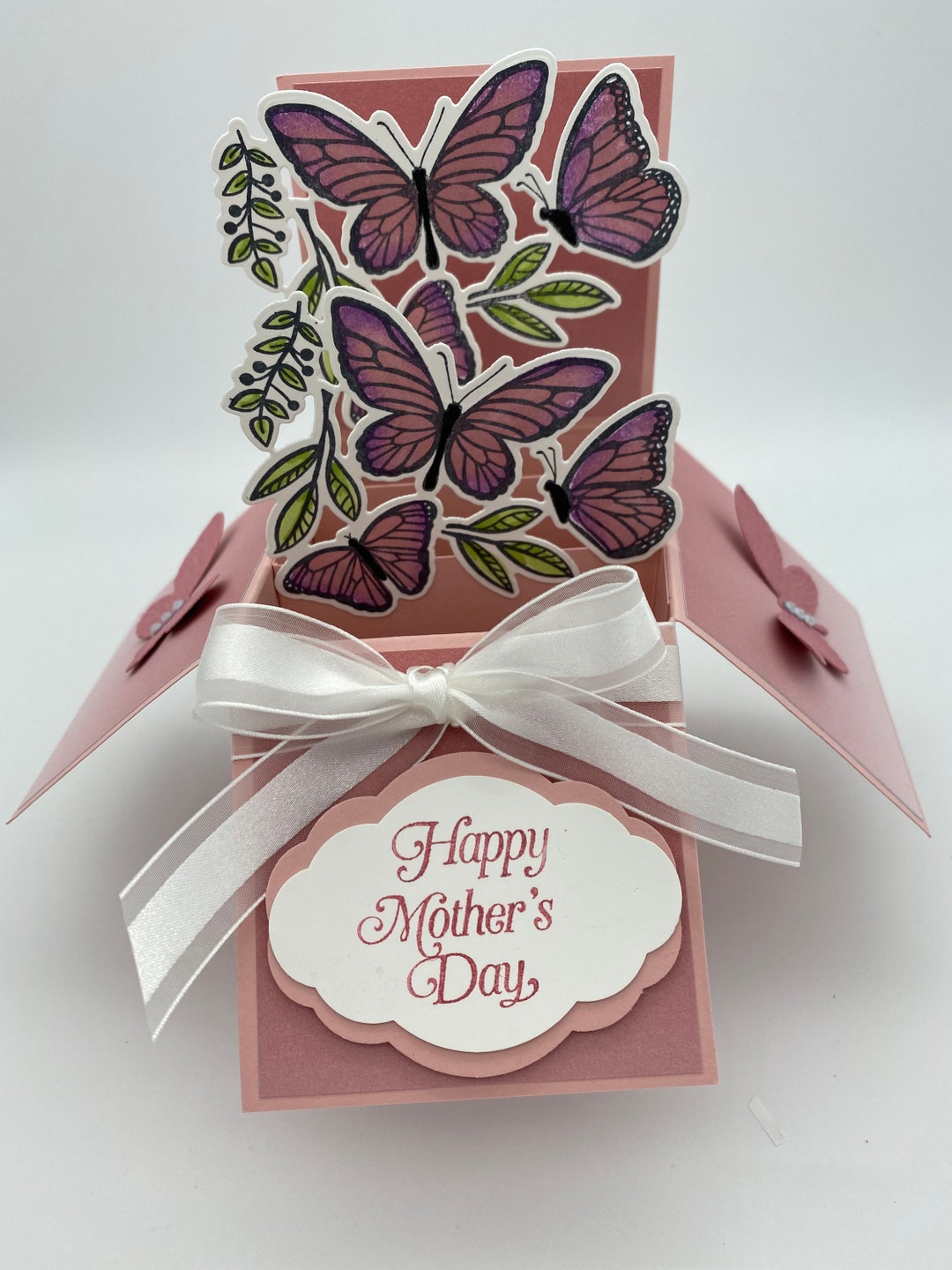 Butterfly Pop up Card in a Box, Mother’s Day Card, Birthday Card ...