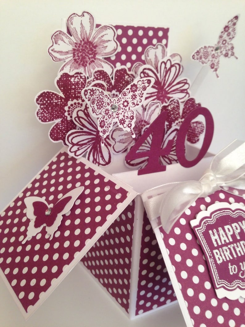 Pop up Floral Box Female Birthday Flowers Bouqet - Etsy