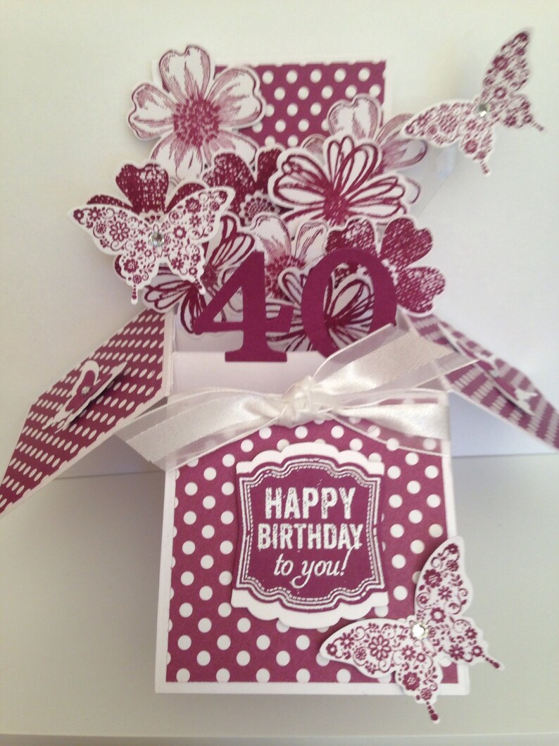 Pop up Floral Box Female Birthday Flowers Bouqet - Etsy