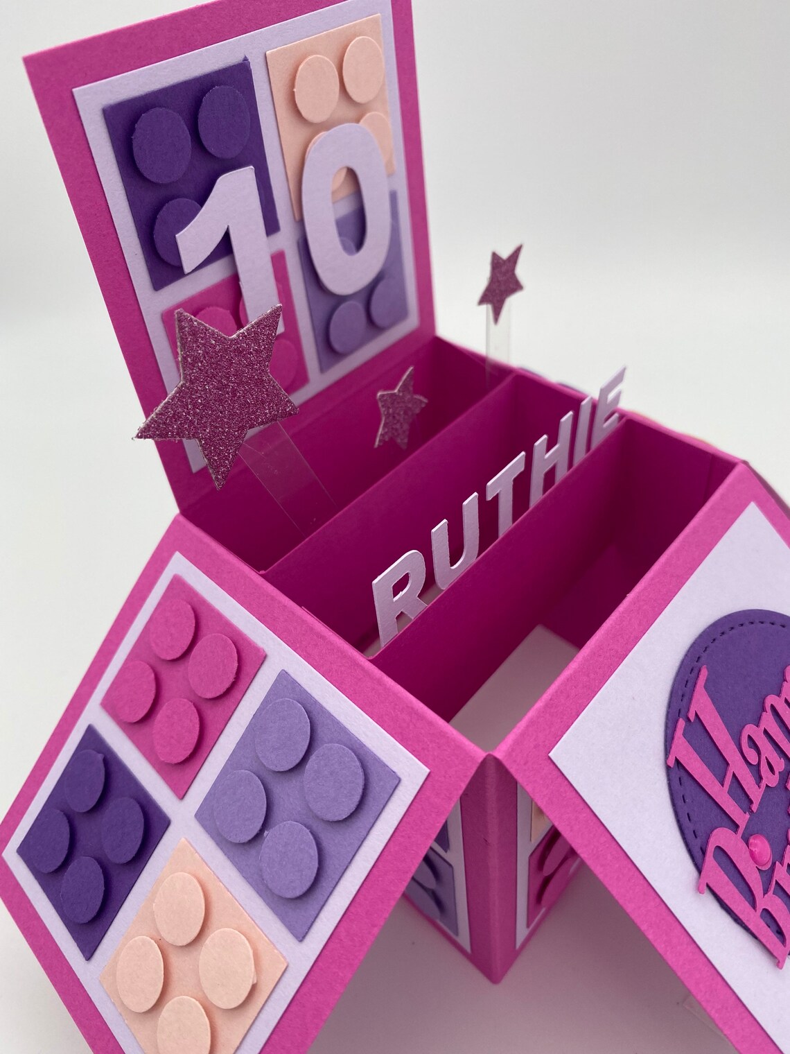 Building Blocks Pop up Birthday Card 3d Card in a Box Toy - Etsy UK