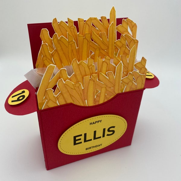 French Fries Birthday Card - Etsy