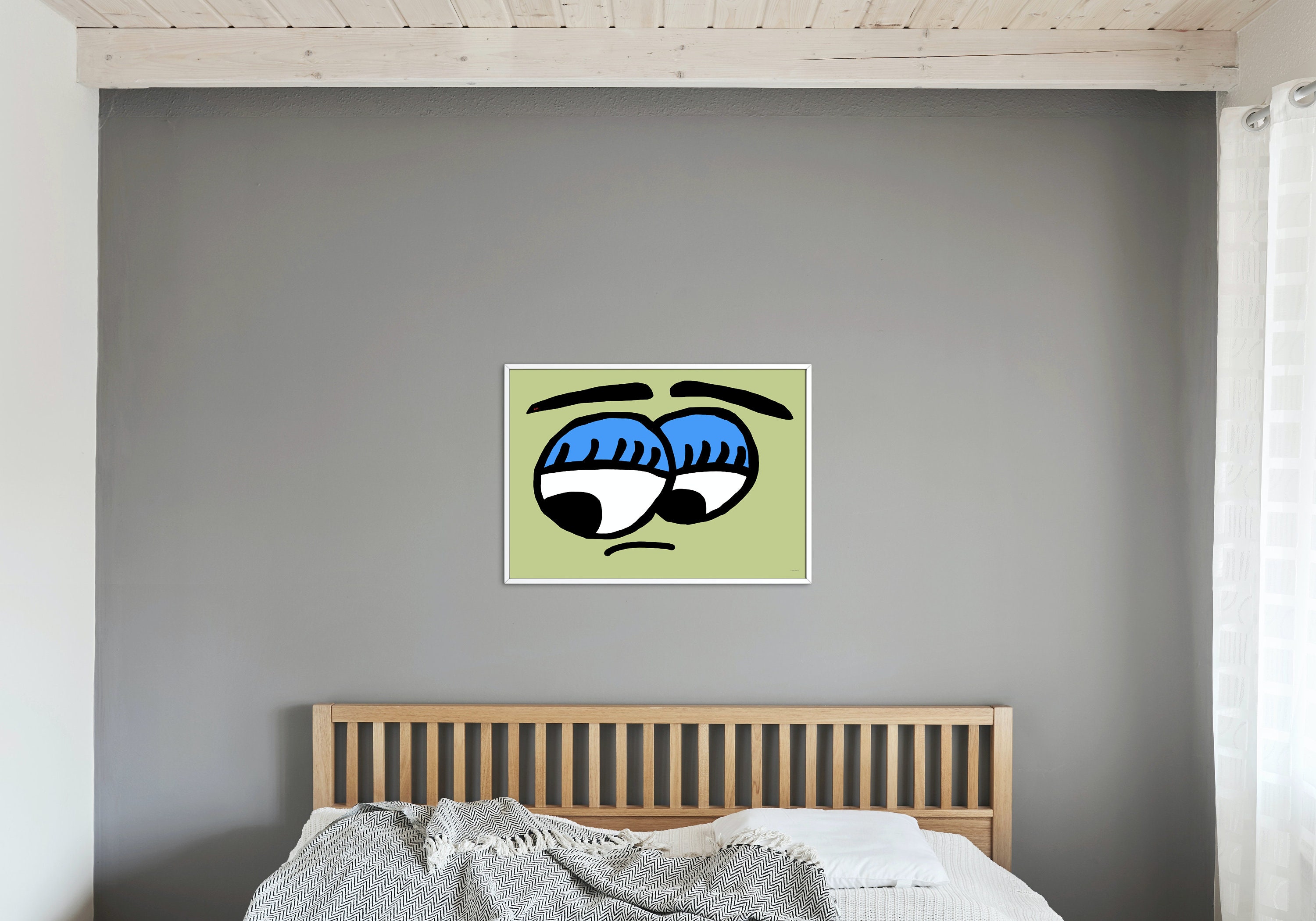 Side Eye Cartoon Eyes Poster Digital Download Art - Etsy