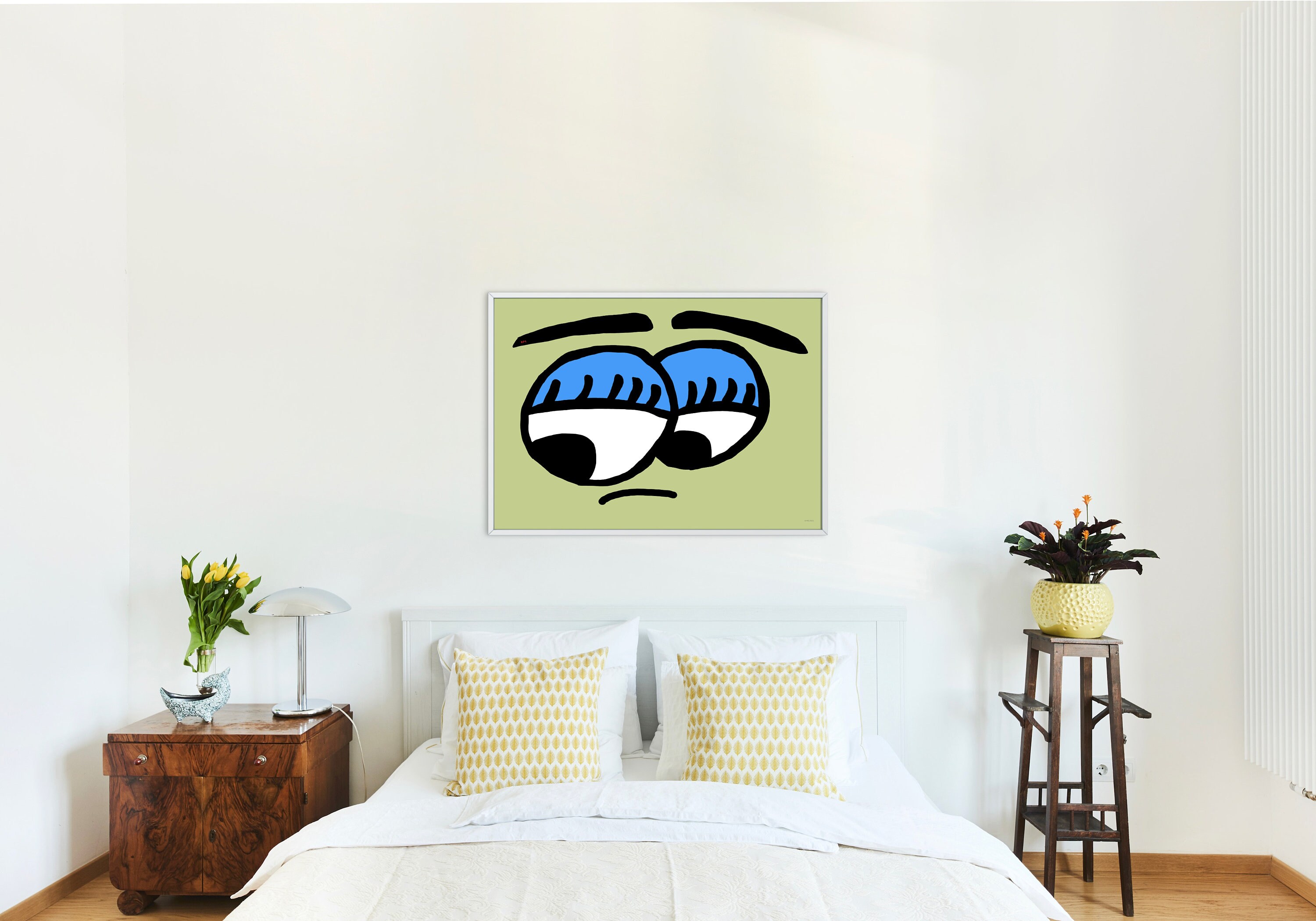 Side Eye Cartoon Eyes Poster Digital Download Art - Etsy