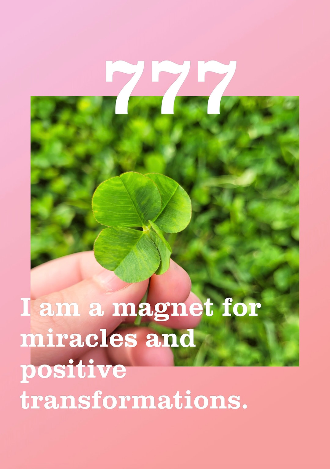 Lucky Charms Digital Download Affirmation Poster - Attract Miracles ...
