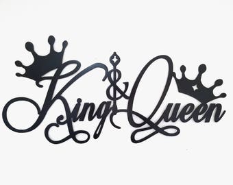 King and queen signs | Etsy