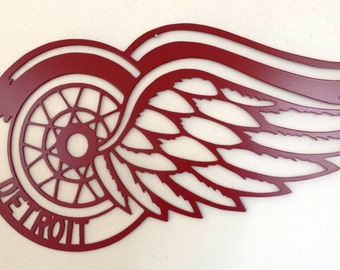 Red wings logo | Etsy