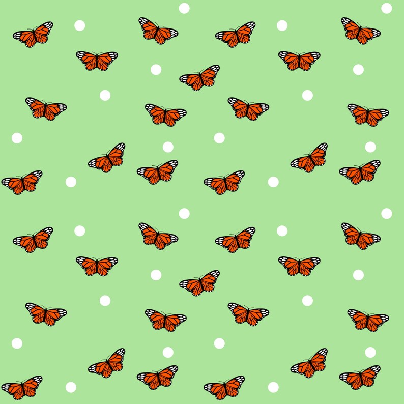 Seamless Monarch Butterfly Pattern - Monarch Butterfly PDF - Monarch ...