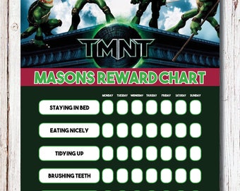 Ninja turtles chart | Etsy