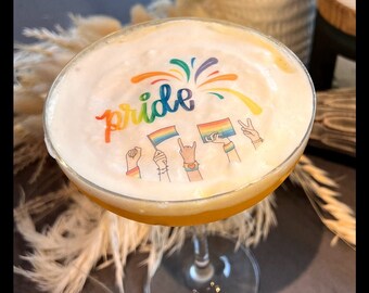 Personalised Kiss the Miss Edible Drink Toppers 1 Sheet | Etsy UK