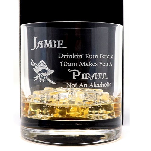 Personalised Prescription Rum Engraved Tumbler Glass Funny - Etsy