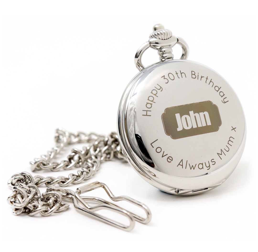 Laser Engraved/personalised SPECIAL OCCASION BADGE Design Silver Pocket ...