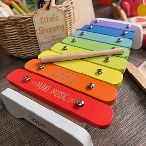 Personalised Wooden Xylophone - Etsy