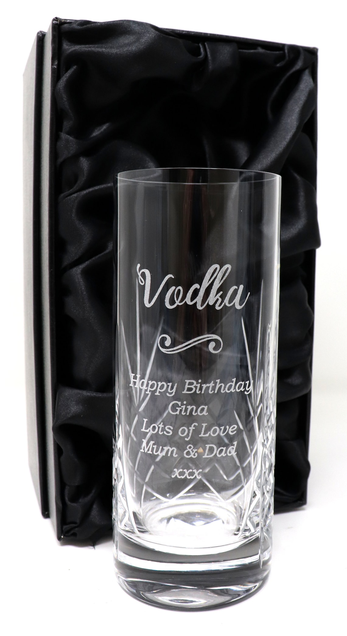 Engraved/personalised Vodka Design Crystal Highball Glass Gift - Etsy
