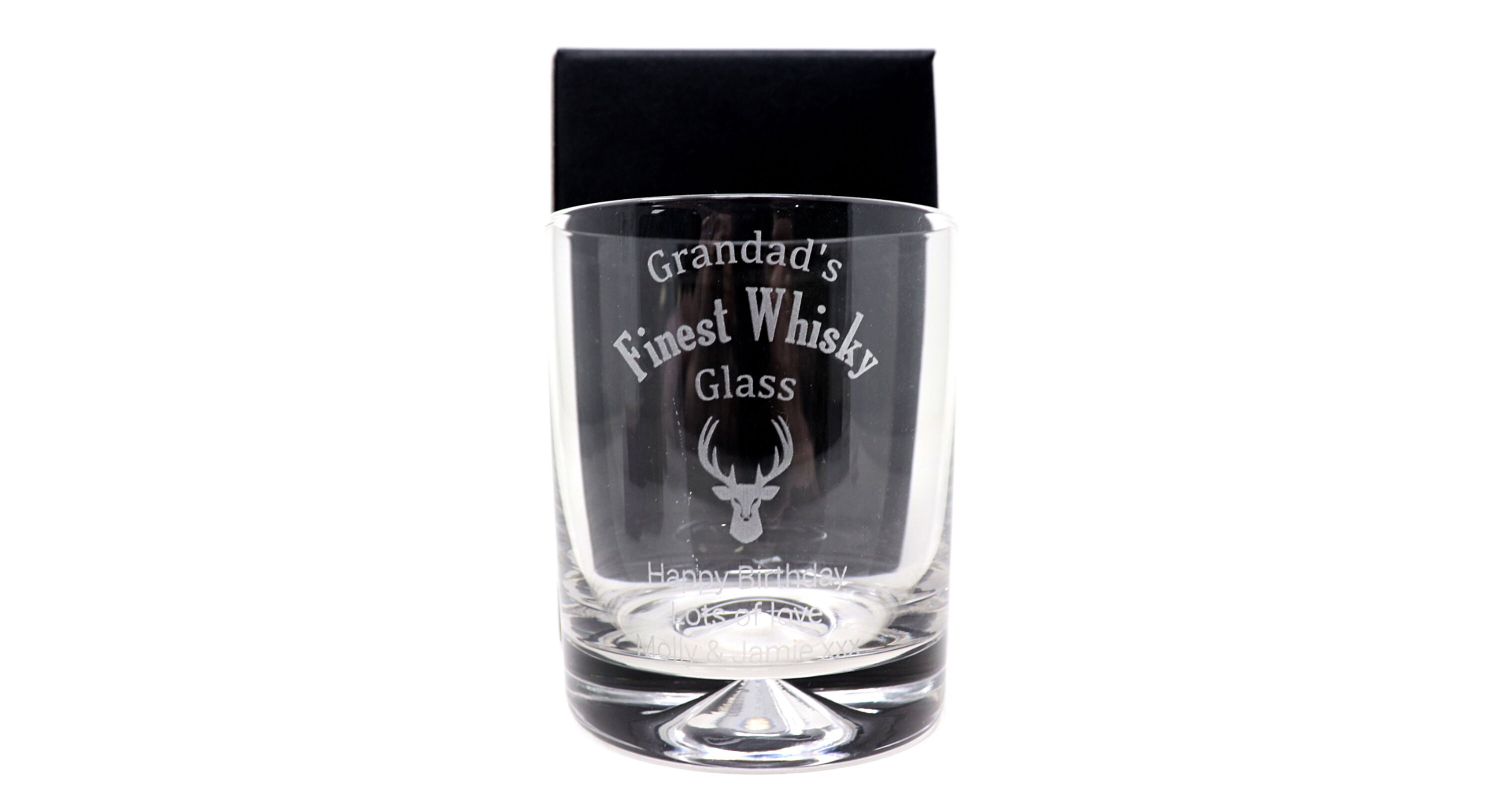 Personalised Engraved Dimple Glass Tumbler - Finest Whisky Design (for ...