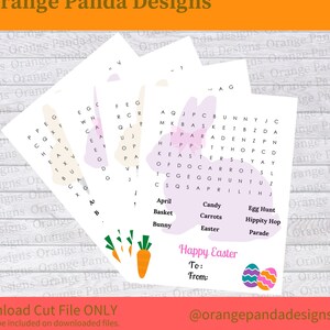 Easter Word Search Kids Printable. Boy Girl Easter Basket Add On ...