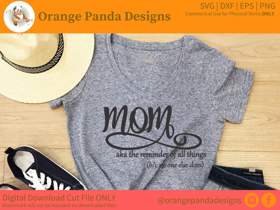Mom SVG. Reminder of All Things SVG. Mom Sayings. Digital - Etsy