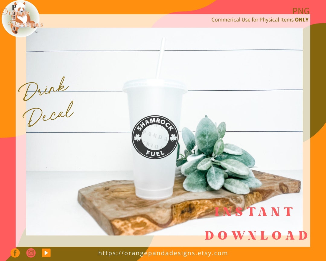 Shamrock Fuel Decal PNG Design for Irish-themed Drinkware for St Paddy ...