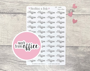 Work Planner Stickers Fillable Tracker Erin Condren Life Planner Happy ...