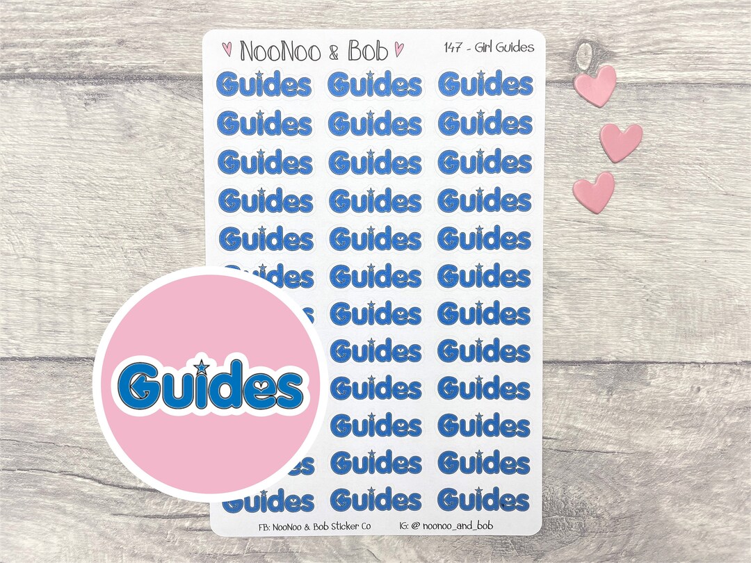 Girl Guides Logo Planner Stickers Girl Guiding Group Planner - Etsy UK
