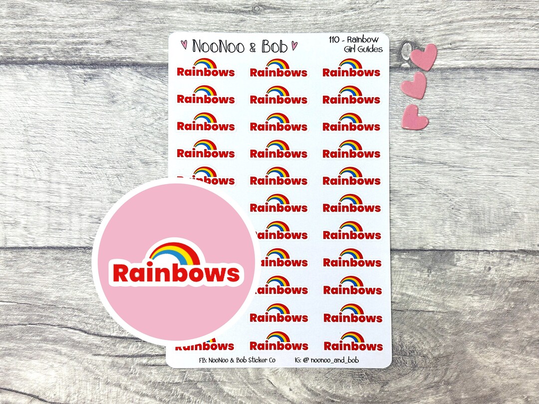 Rainbows Girl Guide Planner Stickers - Girl Guiding Group Planner ...