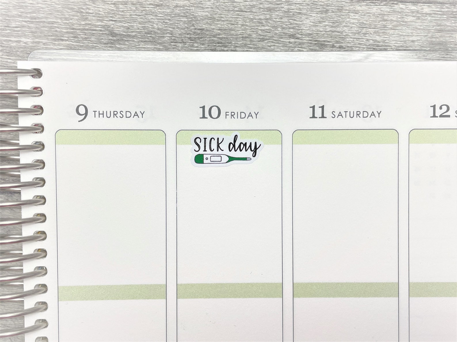 Sick Day Script Planner Stickers Sick Leave Stickers Day - Etsy UK