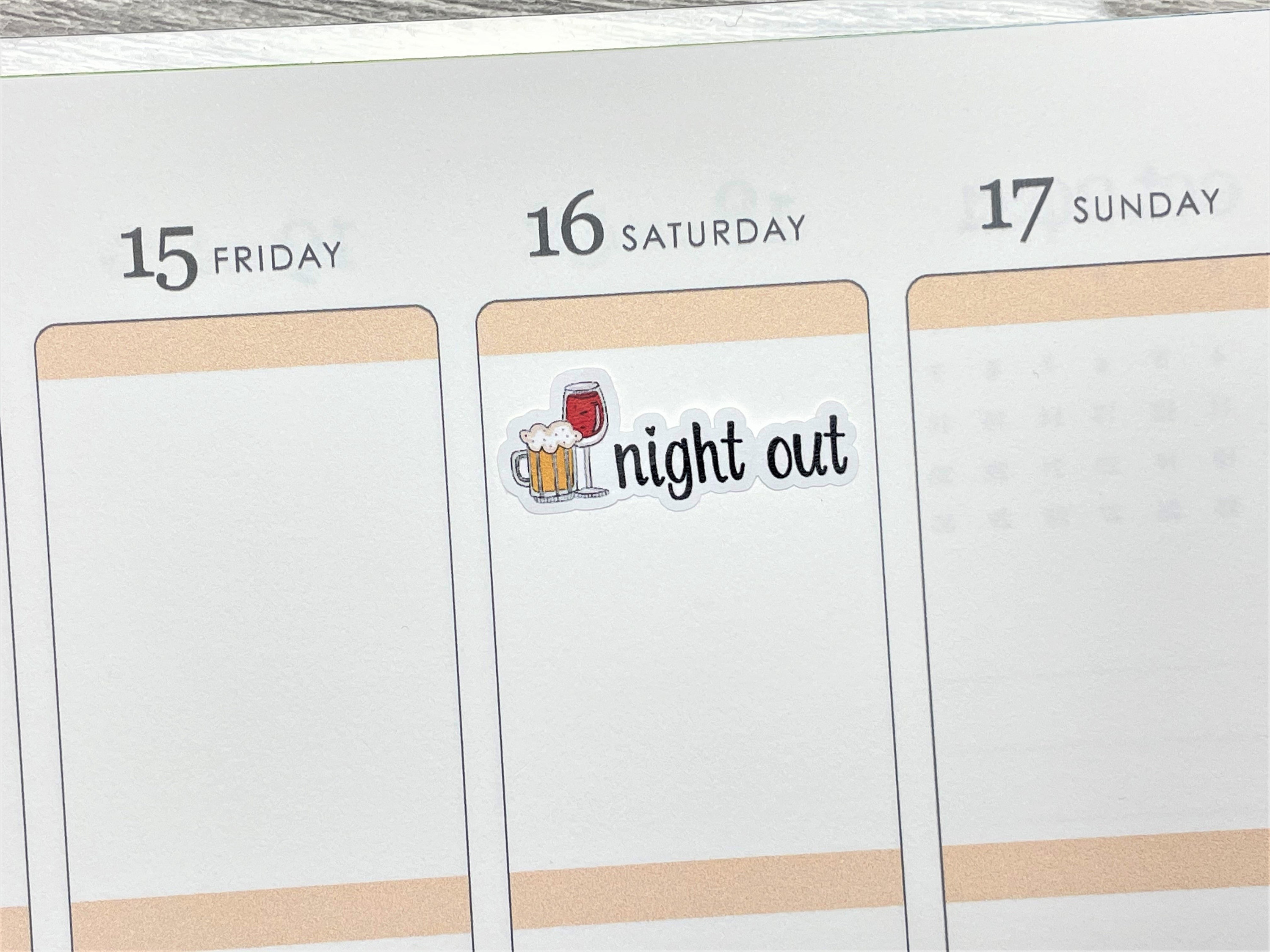 Night Out Planner Stickers Evening Out Planner Stickers - Etsy UK
