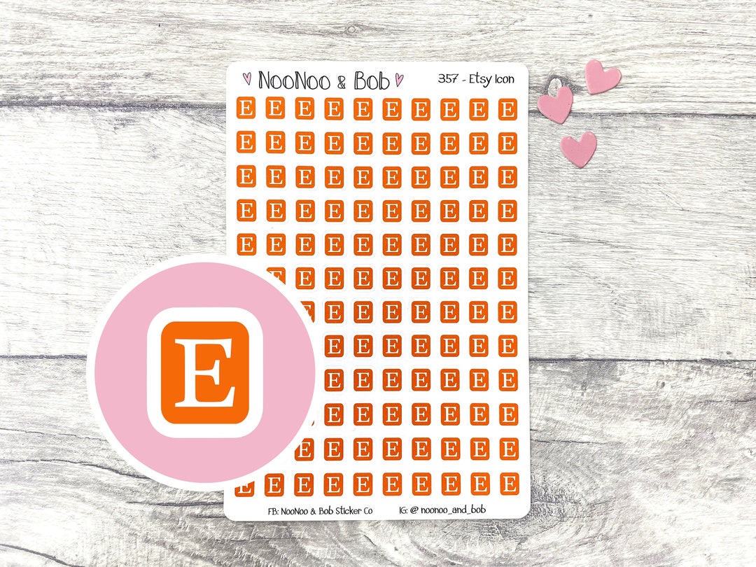 Etsy Icon Planner Stickers - Online Order Planner Stickers - Online ...
