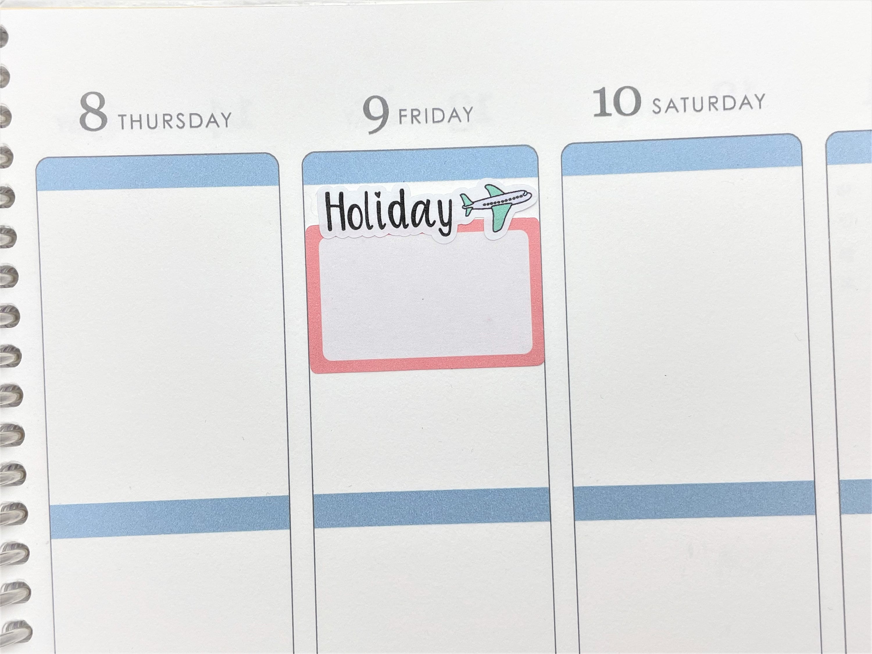 Holiday Script Planner Stickers Vacation Planner Stickers - Etsy UK