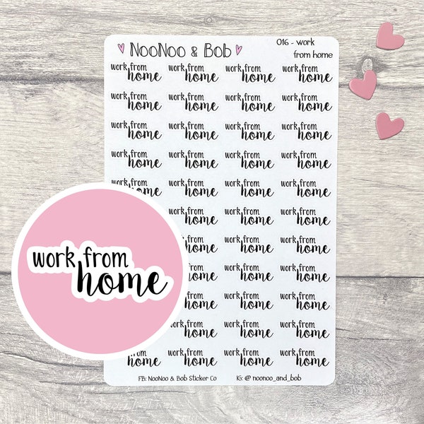 Work From Home Happy Planner - Etsy