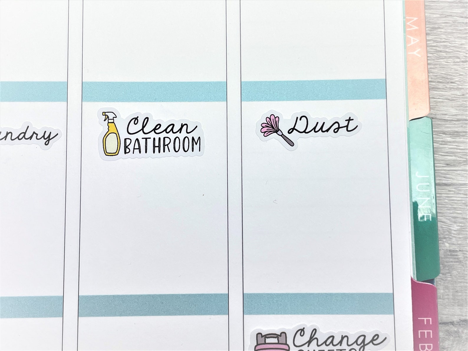 Dust Planner Stickers Dusting Planner Stickers Cleaning - Etsy UK
