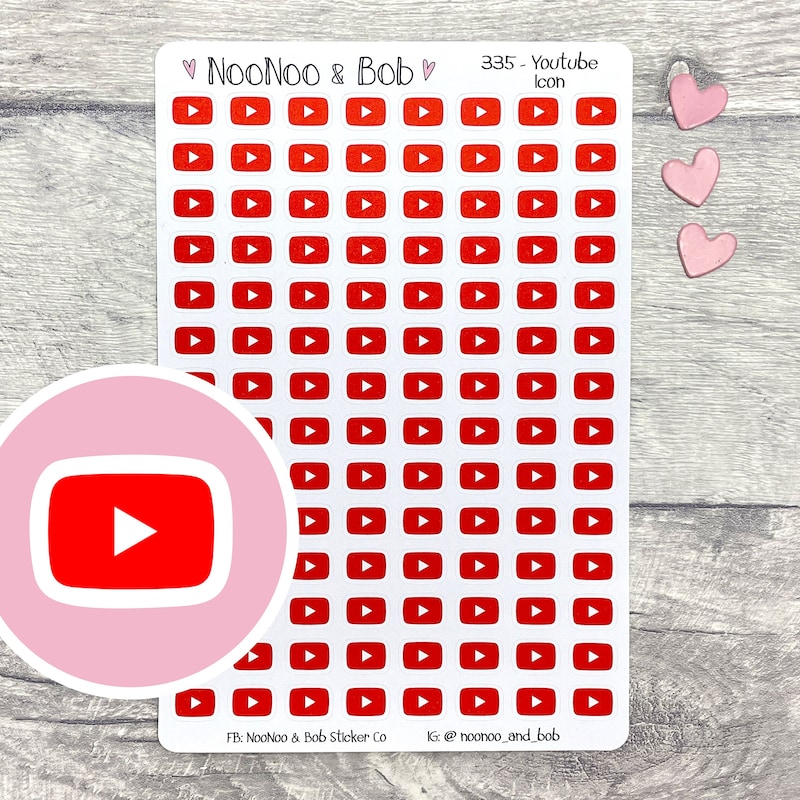 Youtube Stickers - Etsy