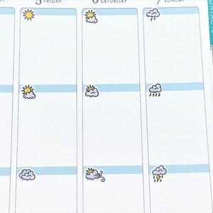 Weather Icon Planner Stickers - Weather Tracker Planner Stickers ...