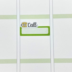 Call: Script Planner Stickers - Phone Planner Stickers - Work Planner ...
