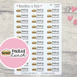 Packed Lunch Script Planner Stickers School Planner Stickers - Etsy UK