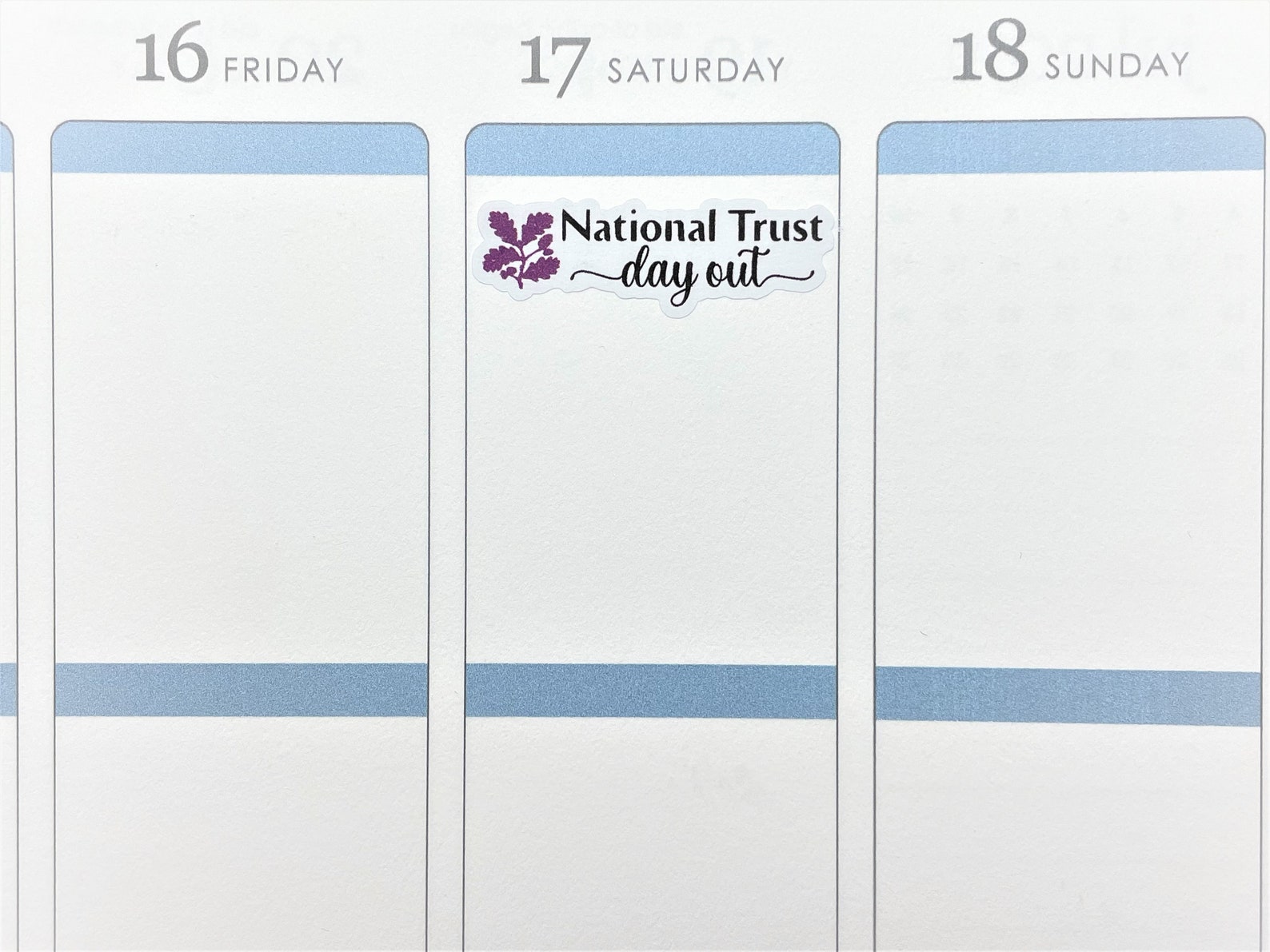 National Trust Day Out Planner Stickers - UK Planner Stickers - Days ...