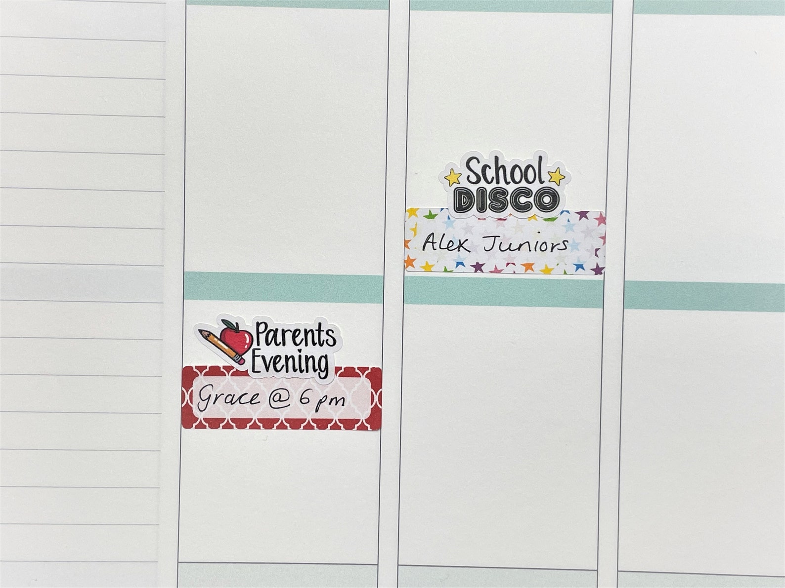 School Events Planner Stickers UK School Days School - Etsy UK