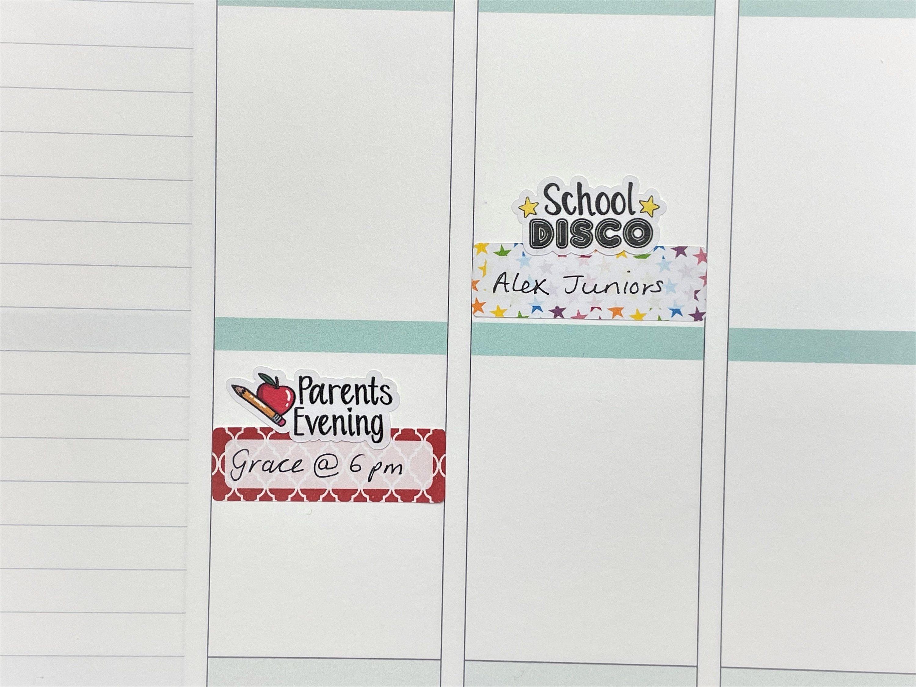 School Events Planner Stickers UK School Days School - Etsy UK