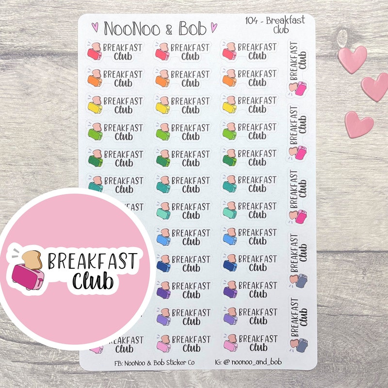 Breakfast Club - Etsy UK
