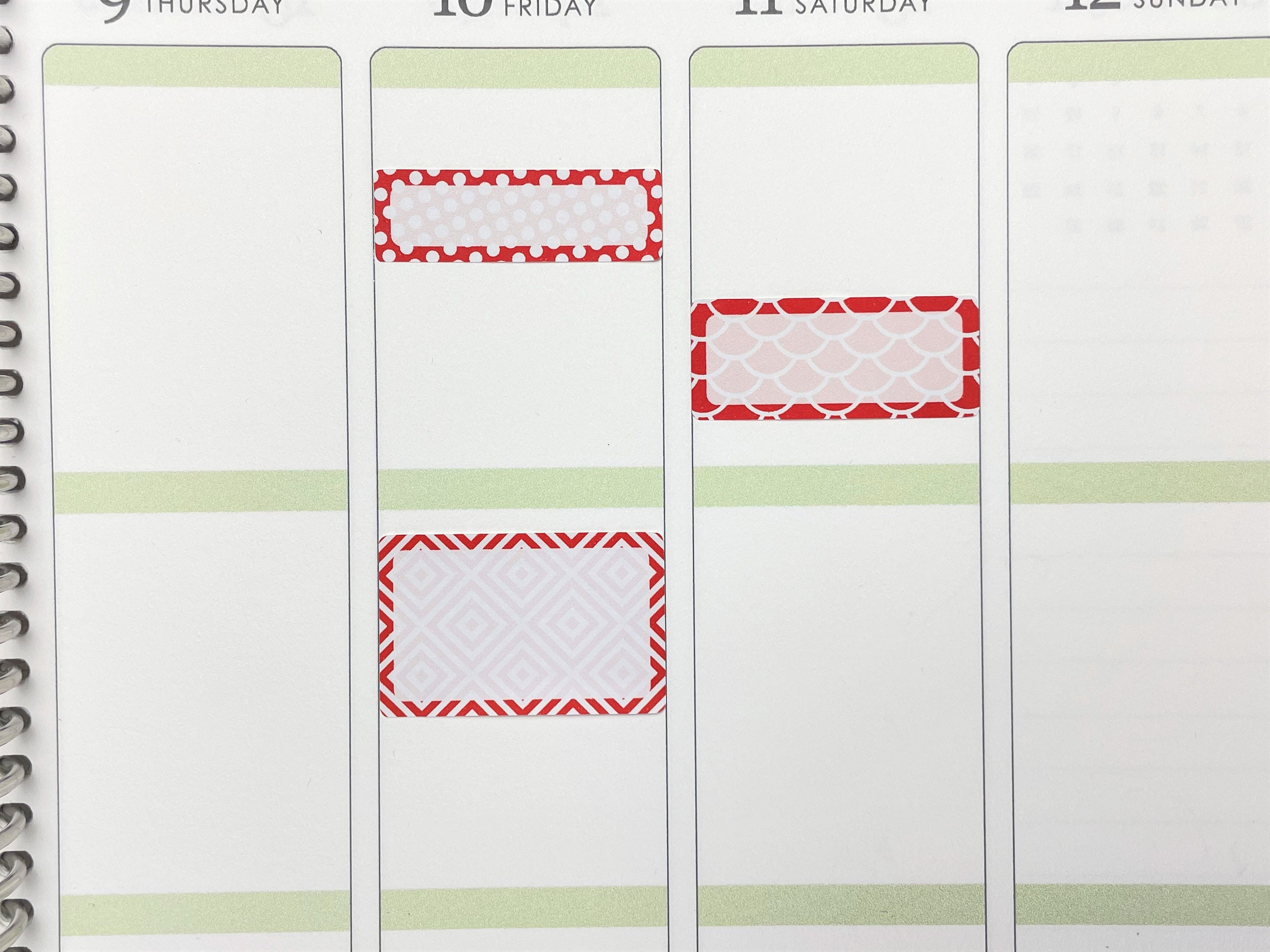 Colour Choice Mixed Pattern Planner Sticker Boxes Pattern | Etsy