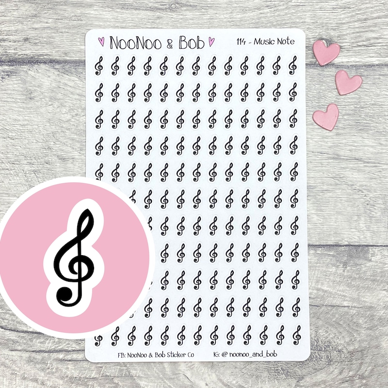 Music Decals Letters - Etsy UK