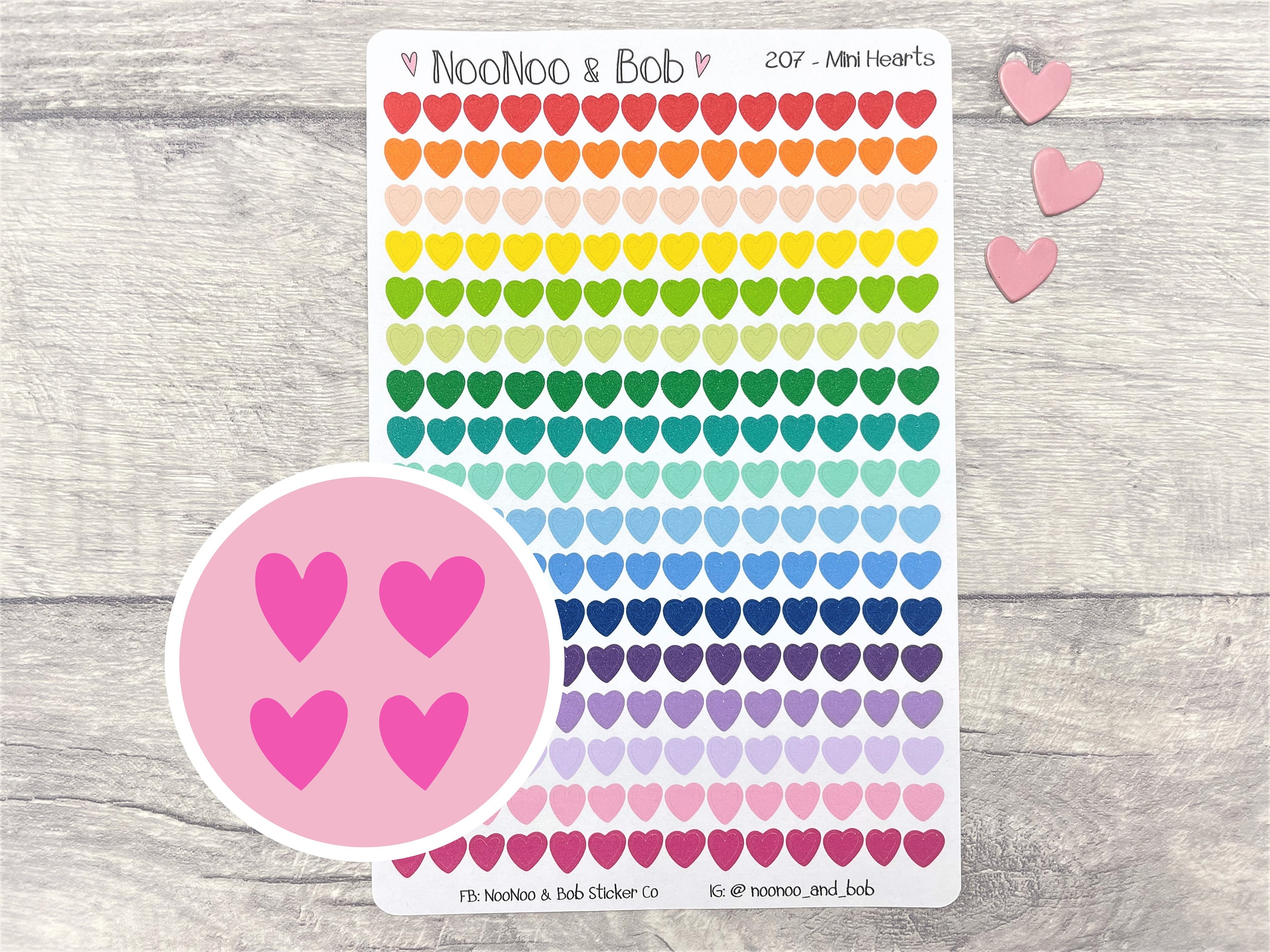 Small Heart Stickers