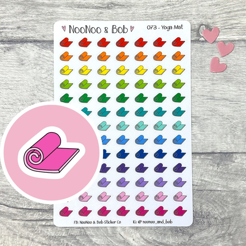 Yoga Scrapbook Stickers - Etsy UK