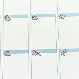 Weather Icon Planner Stickers - Weather Tracker Planner Stickers ...