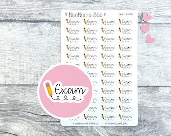 Exam Planner Stickers, School Planner Stickers, College Planner ...