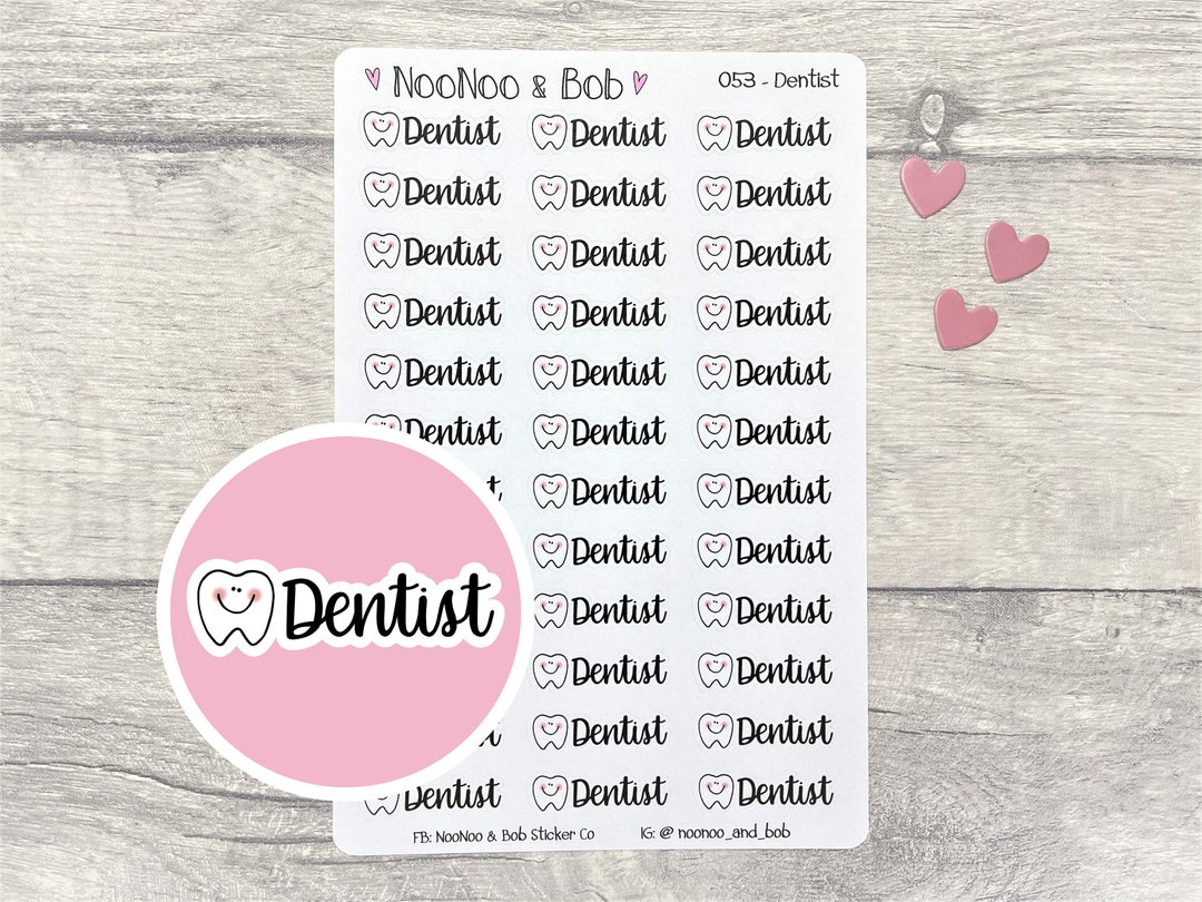 Dentist Script Planner Stickers Dental Planner Stickers Dentist ...